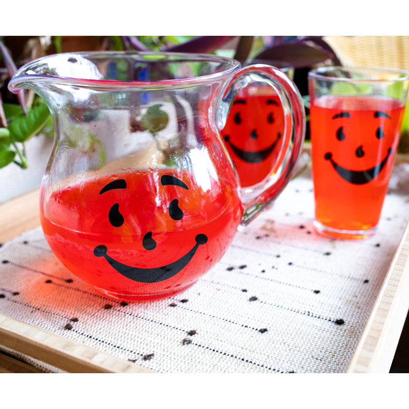 Toynk Kool-aid Man Glass Pitcher and Two Pint Glasses Set & Reviews ...