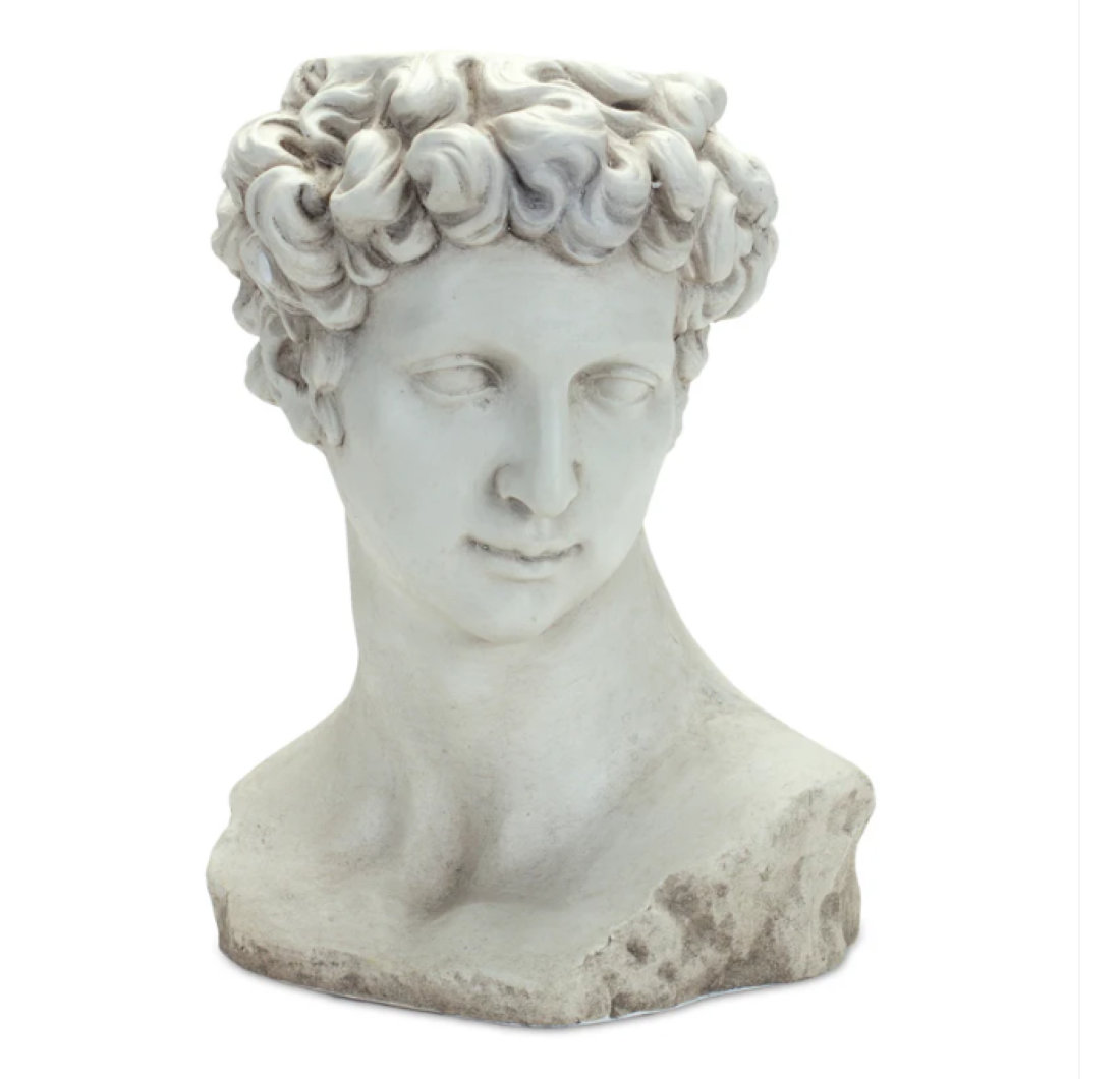 The Holiday Aisle® Roman Bust Container | Wayfair