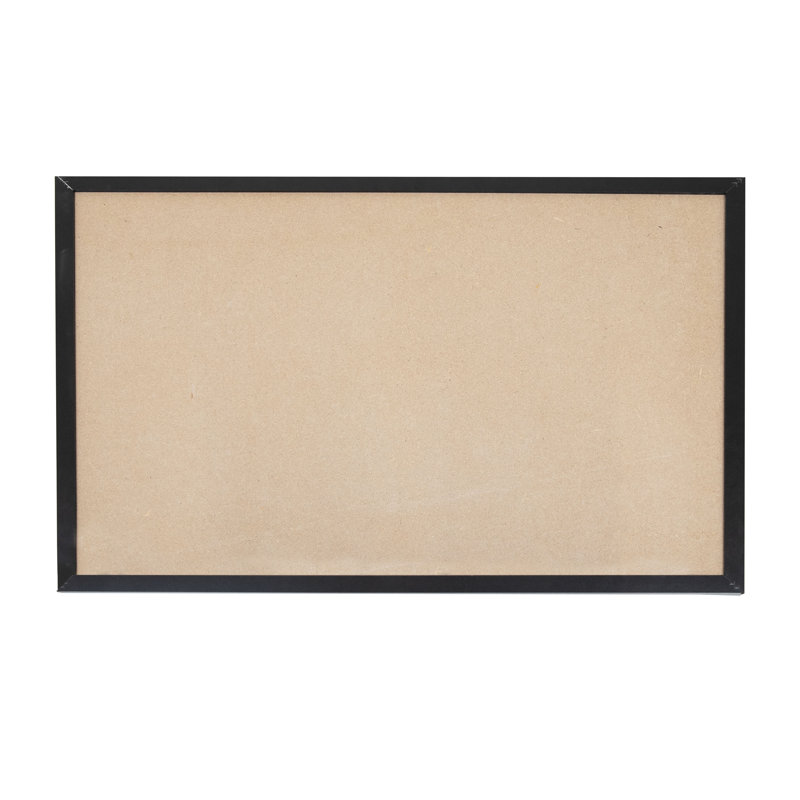 17 Stories Printed Cork Board World Map with MDF Frame and Pushpins ...