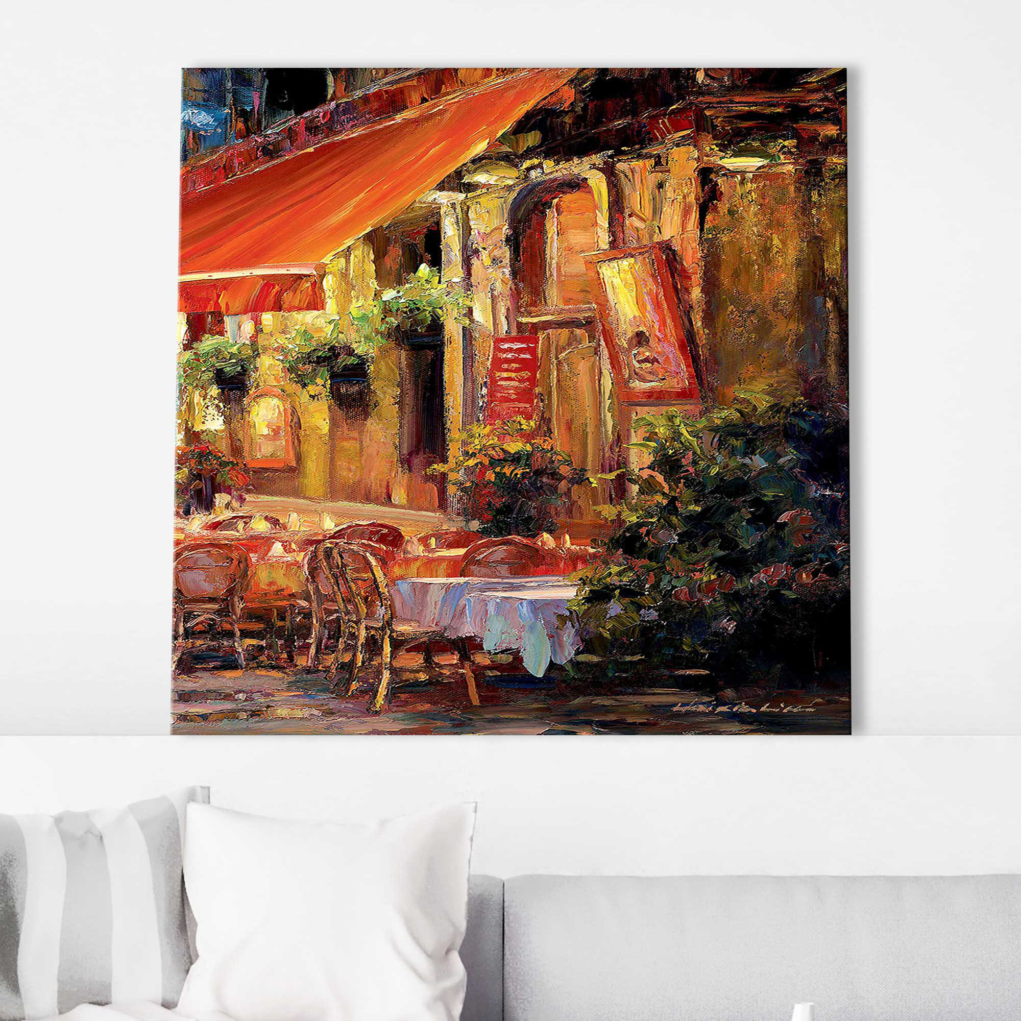 Red Barrel Studio® Cafe in Light II by Haixia Liu - Painting | Wayfair