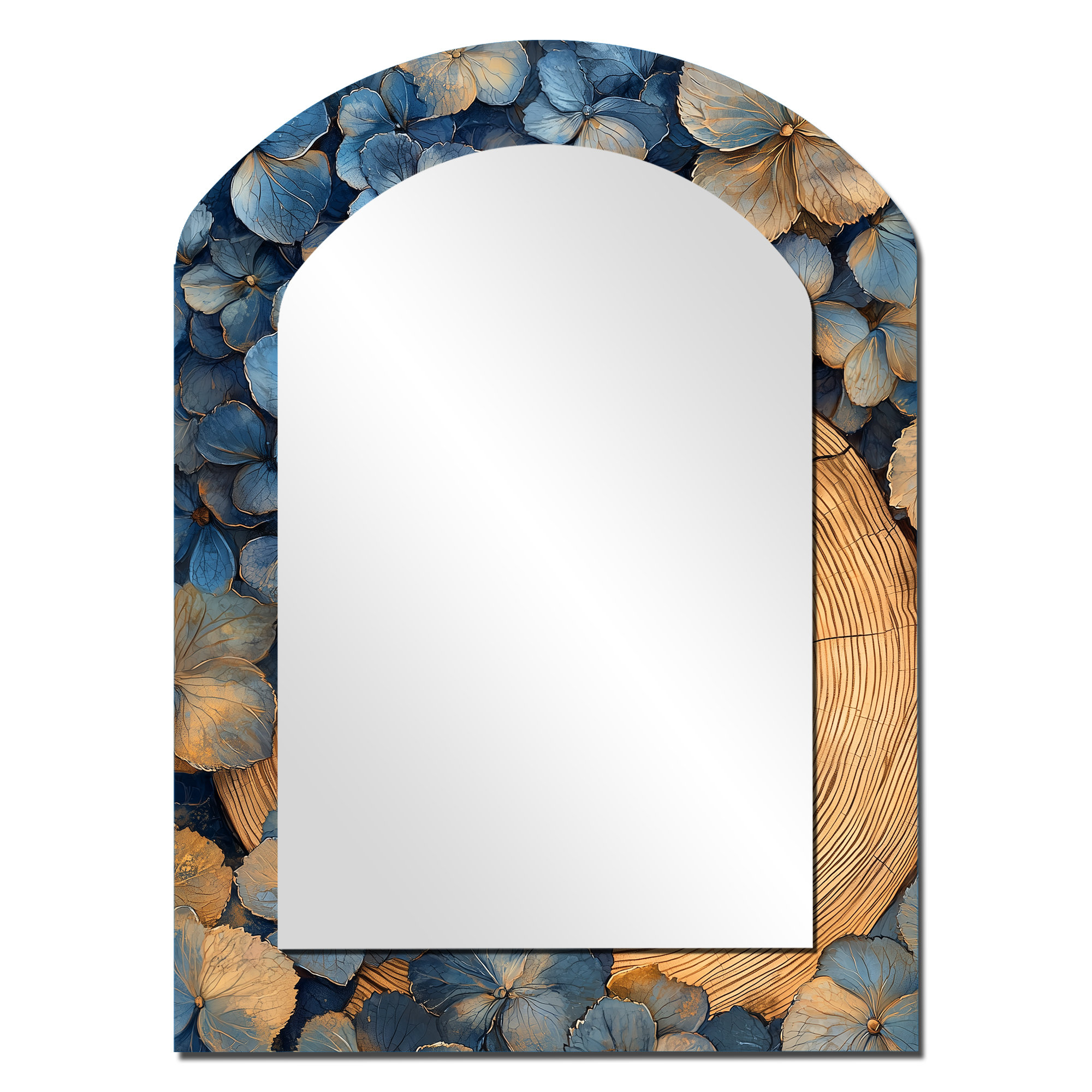 Mercer41 Aqua Hydrangea Flowers On Wooden Slide I - Hydrangea Arch ...