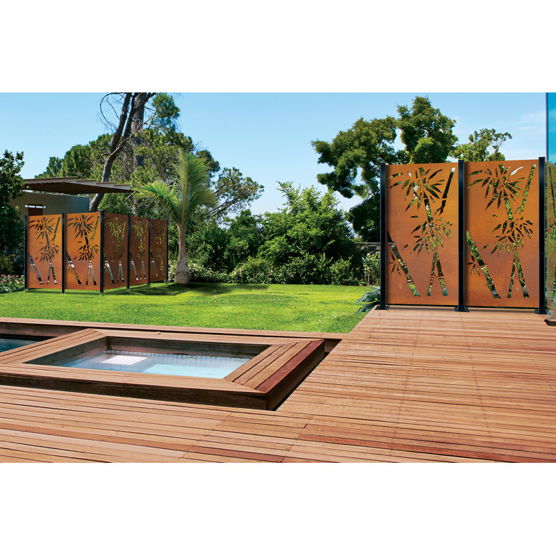 OUTDECO Steel Bamboo Decorative Panel & Reviews | Wayfair