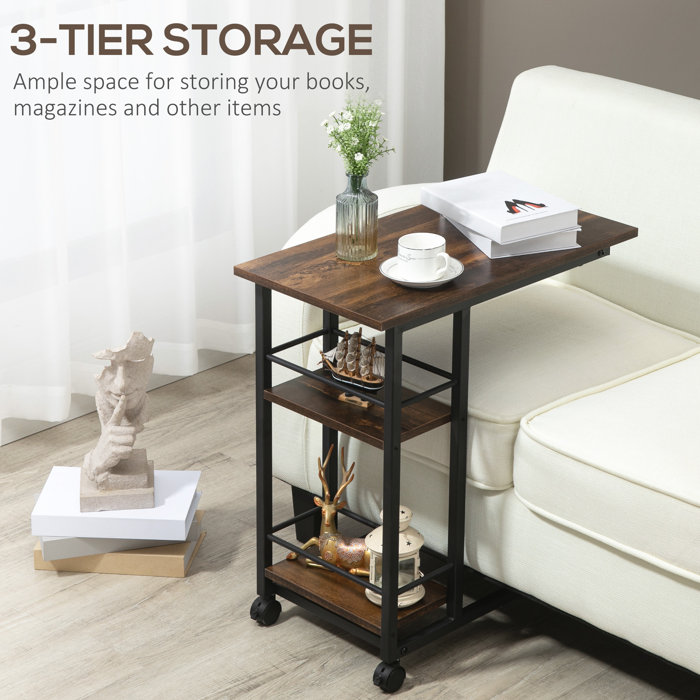 17 Stories Treylen Wheel End Table with Storage & Reviews | Wayfair