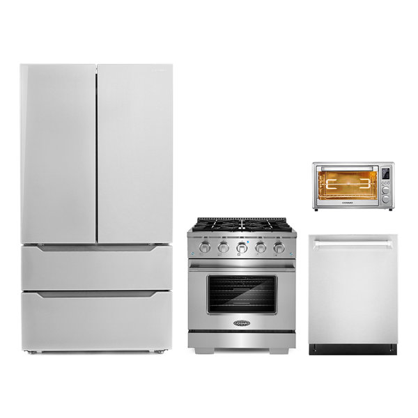 Cosmo 4 Piece Kitchen Appliance Package with 20" Electric Air Fryer ...