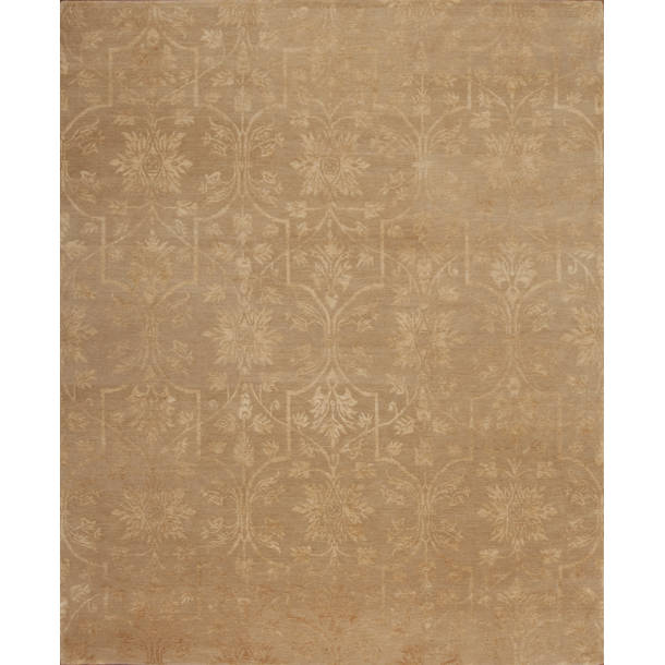 Samad Rugs Modern Tibet Damask Area Rug in Sage | Perigold