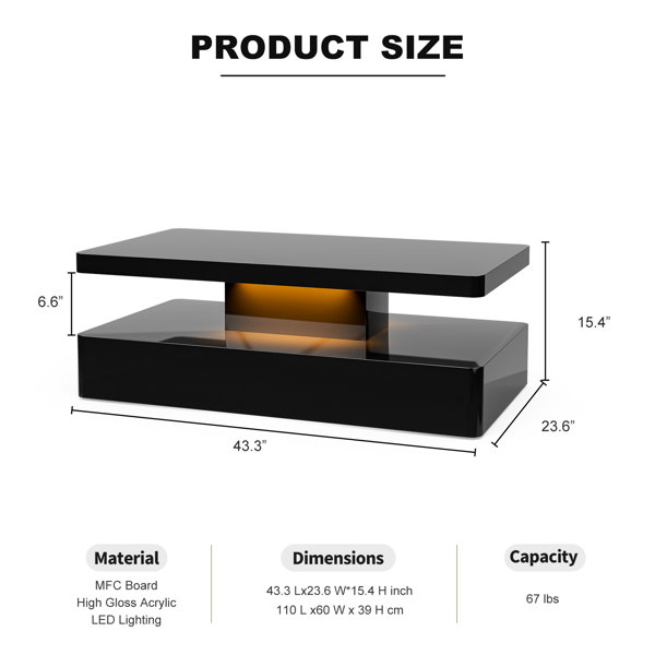 Ivy Bronx Enclosed Coffee Table with Storage & Reviews | Wayfair