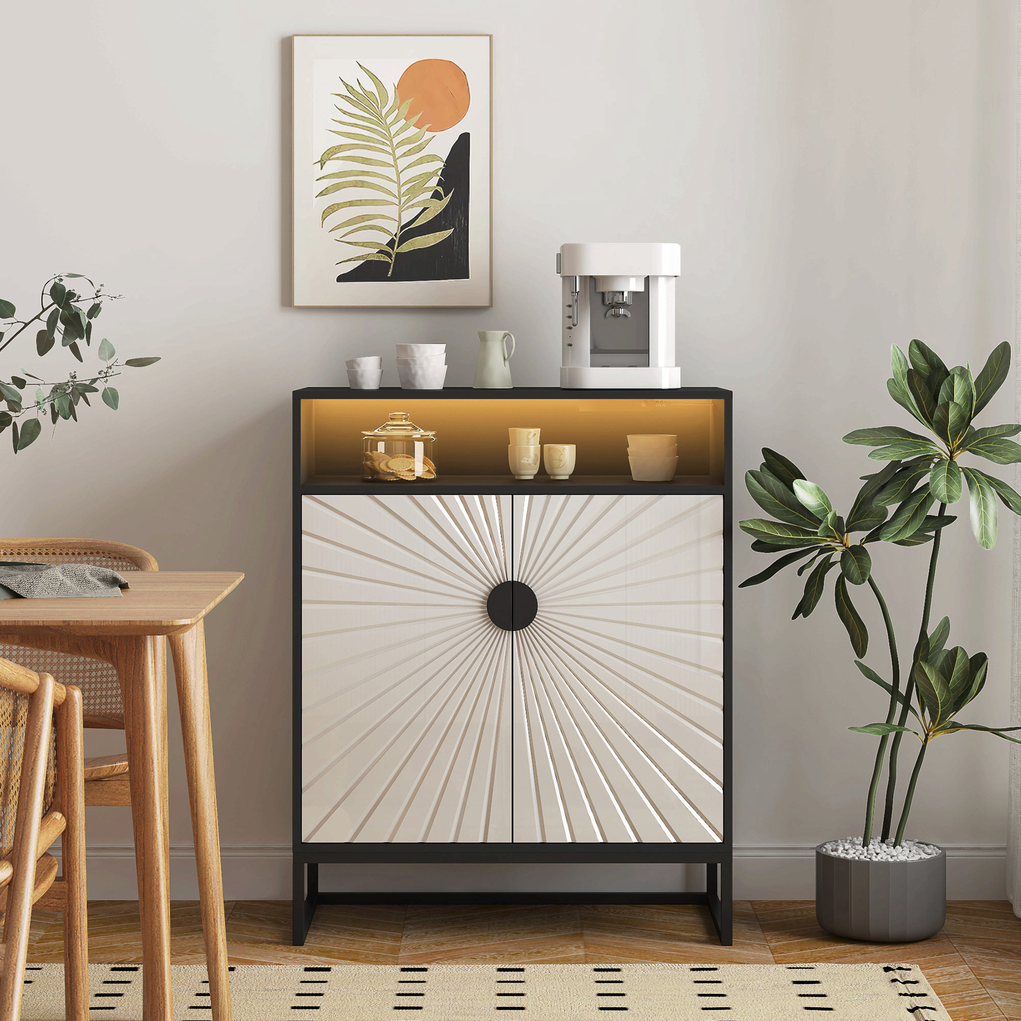 Ivy Bronx Rangement à chaussures à 5 niveaux, armoire à chaussures en ...