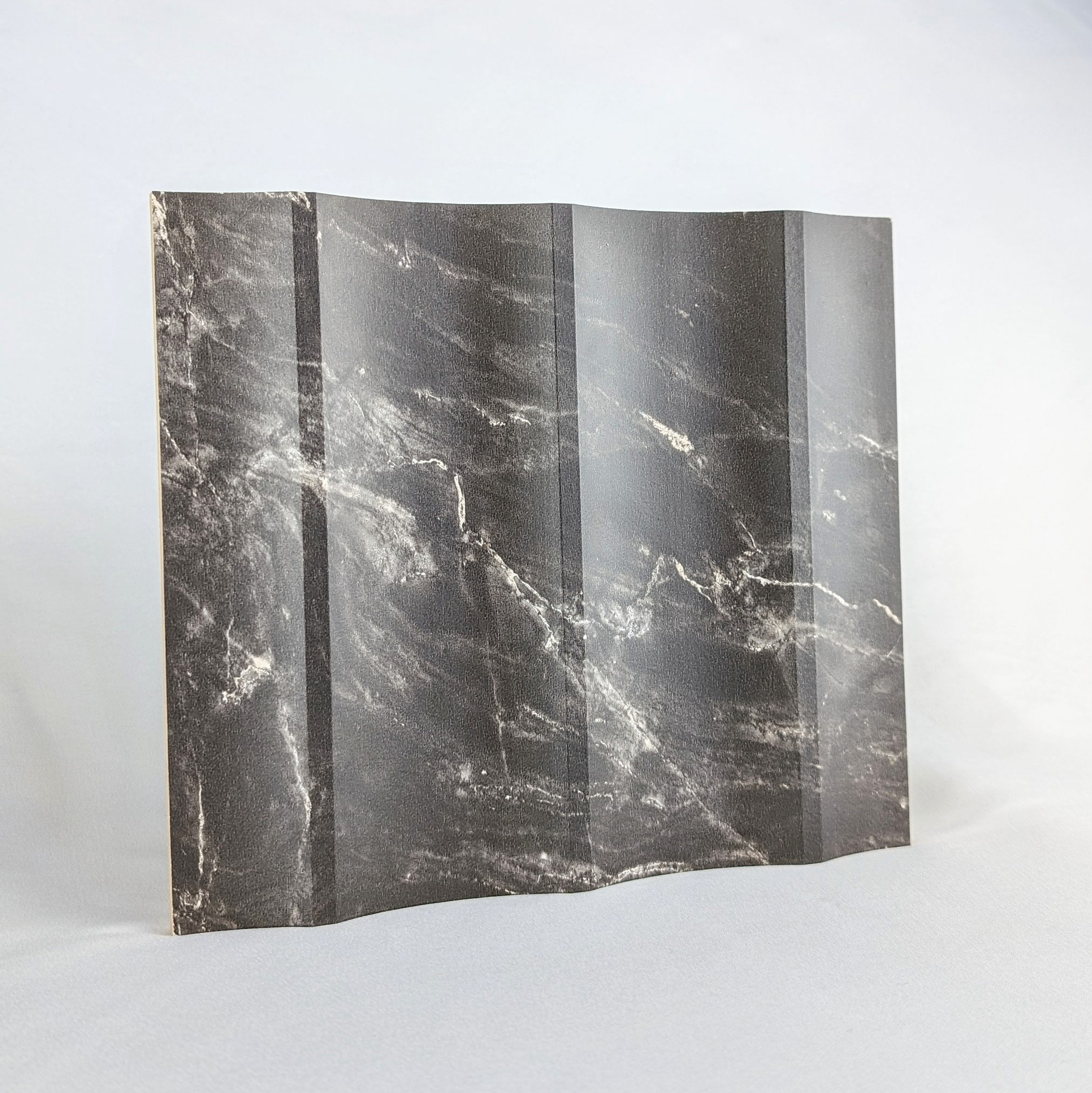 Walston Architectural Products Fluted Black Marble Wall Paneling (3 ...