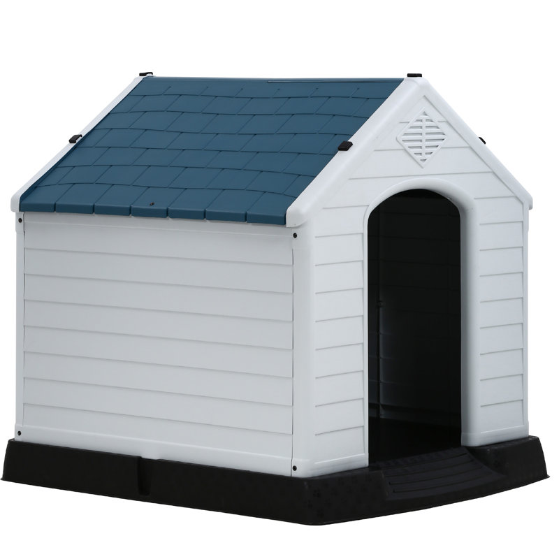 Archie & Oscar™ Lapp Blue Plastic Dog House & Reviews | Wayfair