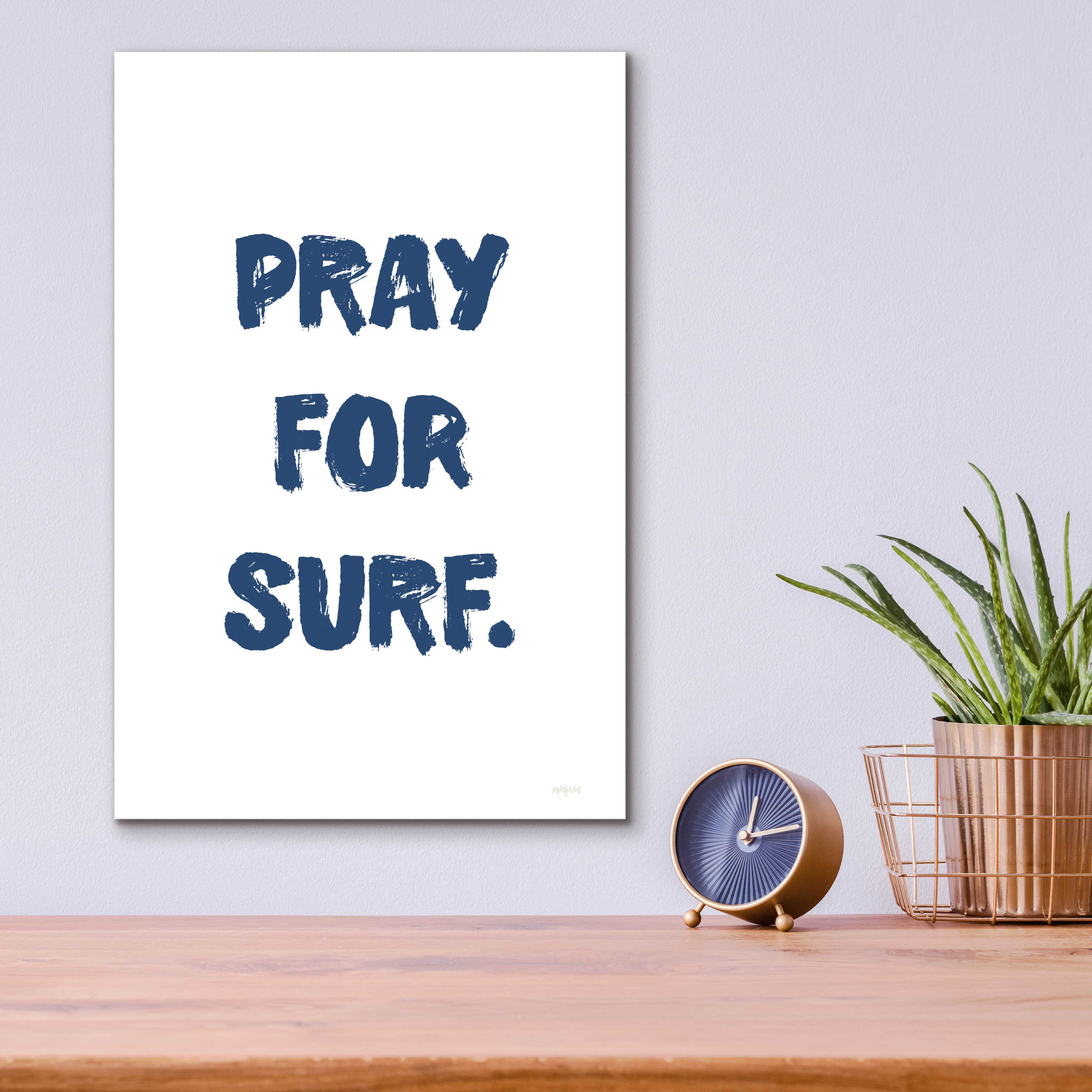 Trinx Epic Art 'Pray For Surf' By Imperfect Dust, Acryli Pray For Surf ...