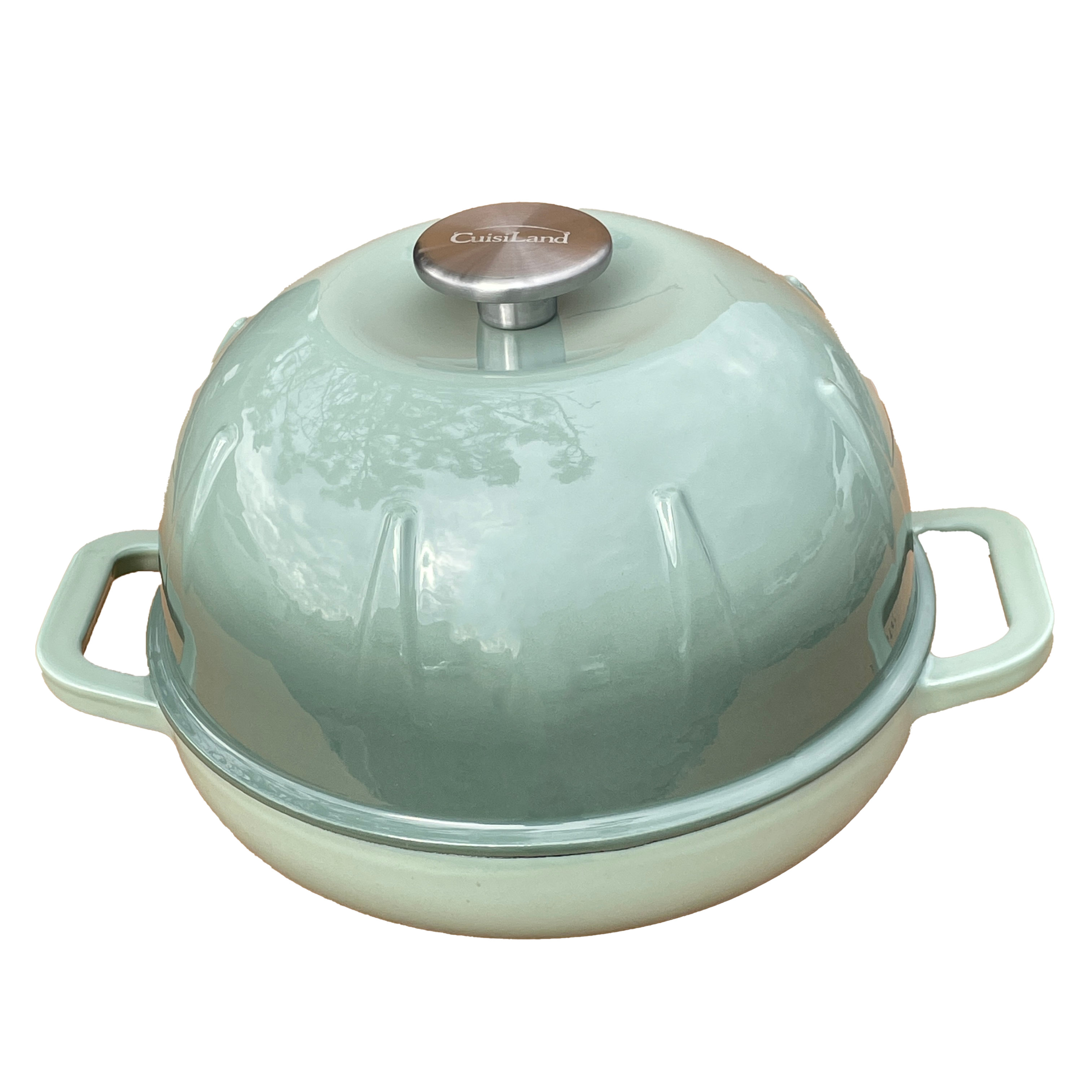 Cuisiland Enameled Cast Iron Bread Oven, 5 Quart, Dia. 10 inch (pink ...