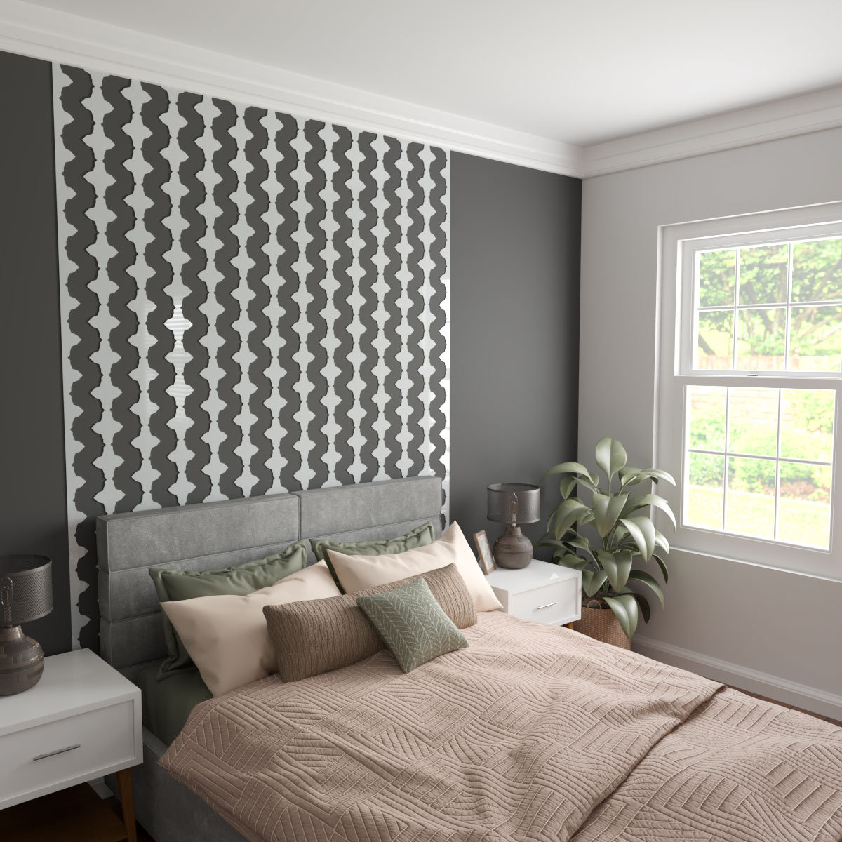 Ekena Millwork Pandora Adjustable Acrylic Decorative Slat Wall Panel ...