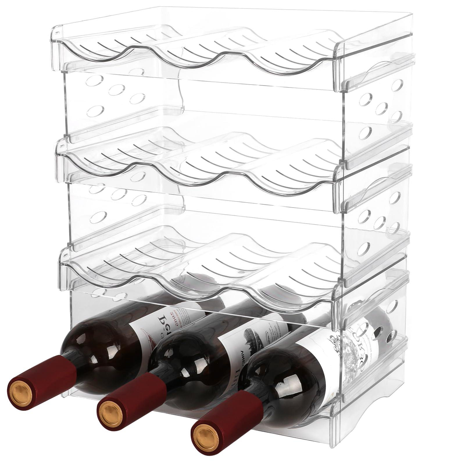 Ivy Bronx Beahn 12 Bottle Countertop Wine Bottle Rack Clear | Wayfair