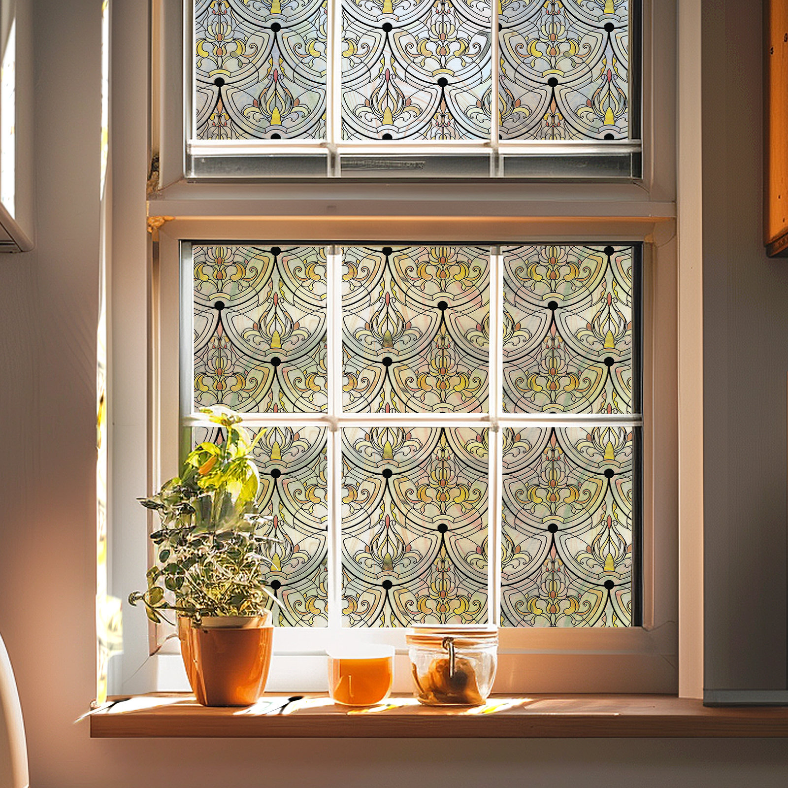 Bungalow Rose Ironwork Design Glass Accent Window Film & Reviews ...