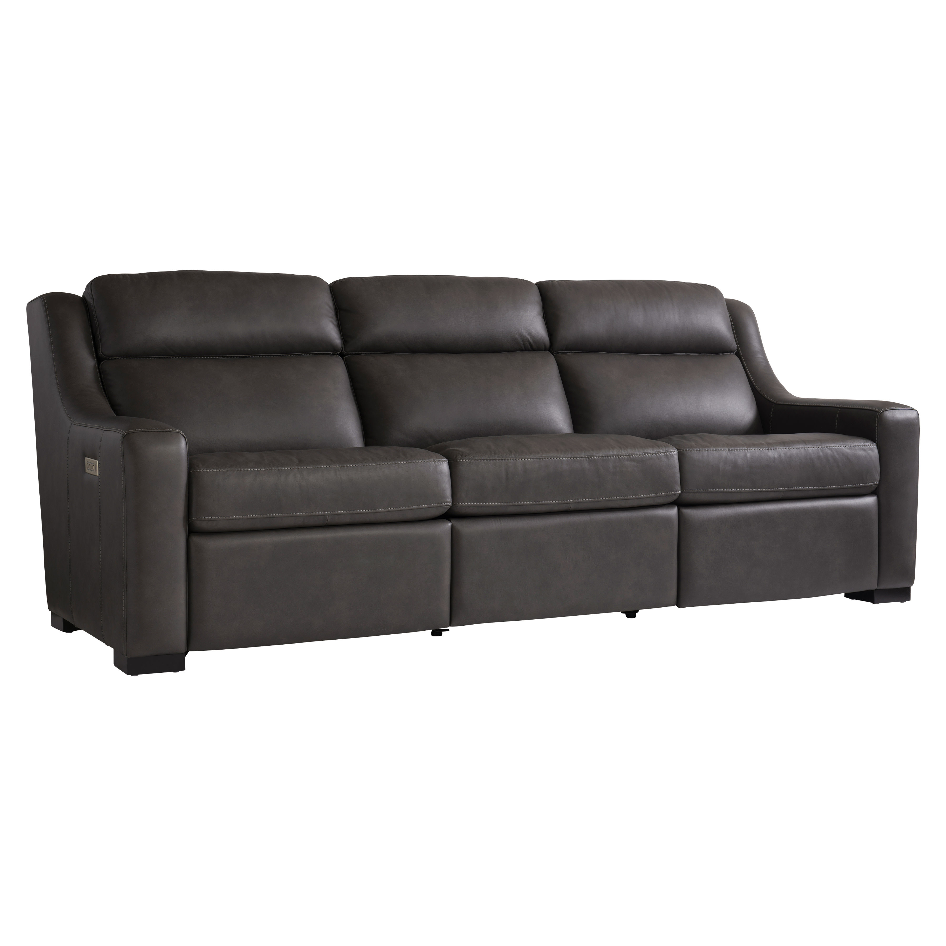 Bernhardt Germain Leather Power Motion Sofa | Perigold