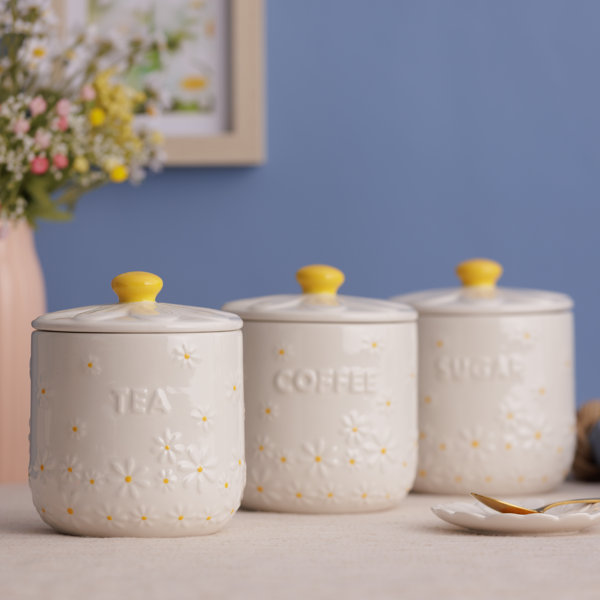 Price & Kensington Daisy Ceramic Food Storage Container | Wayfair.co.uk