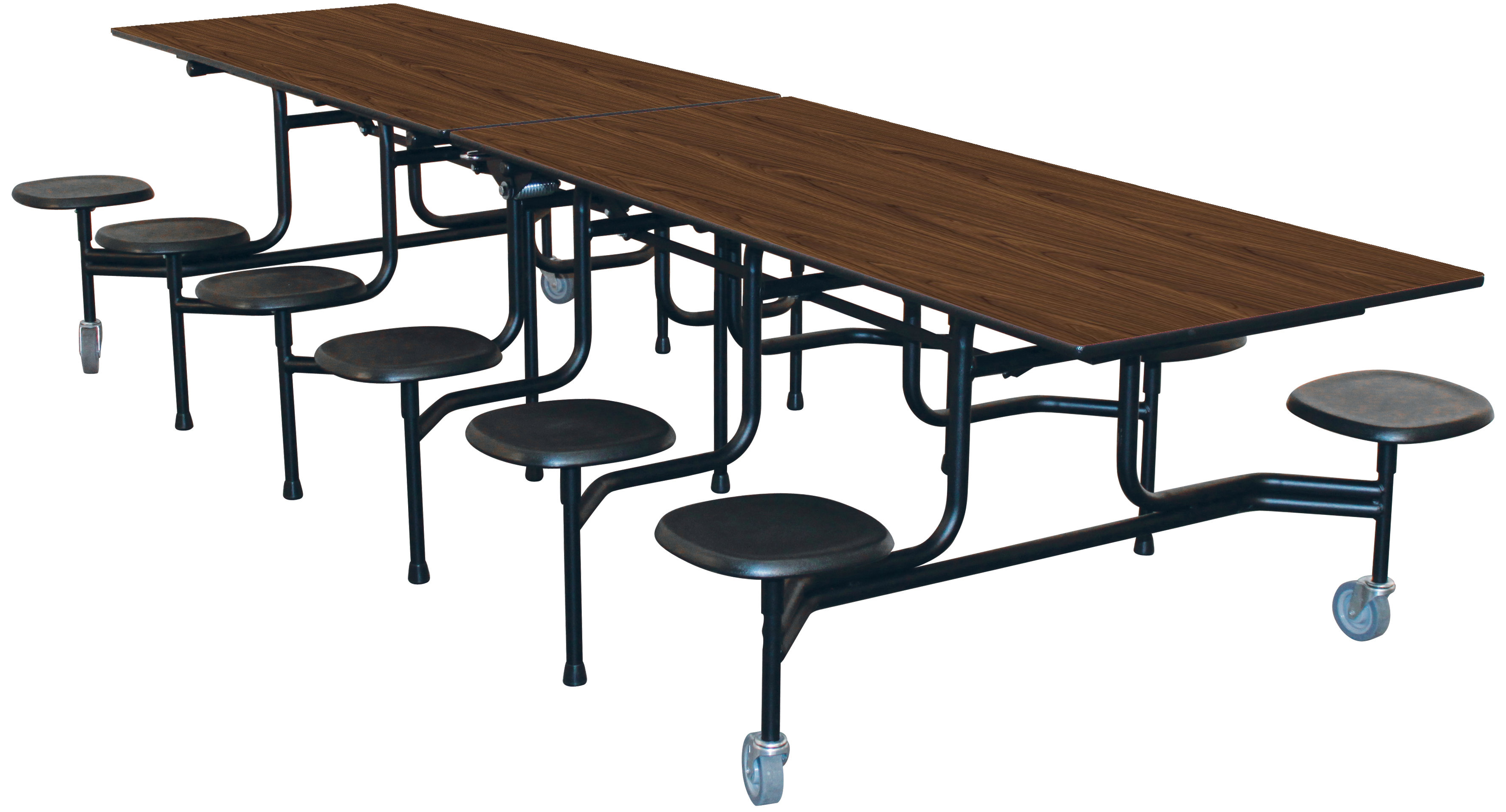 Palmer Hamilton 59TV Mobile Cafeteria Table, 12' Long, 29" High, 12 ...