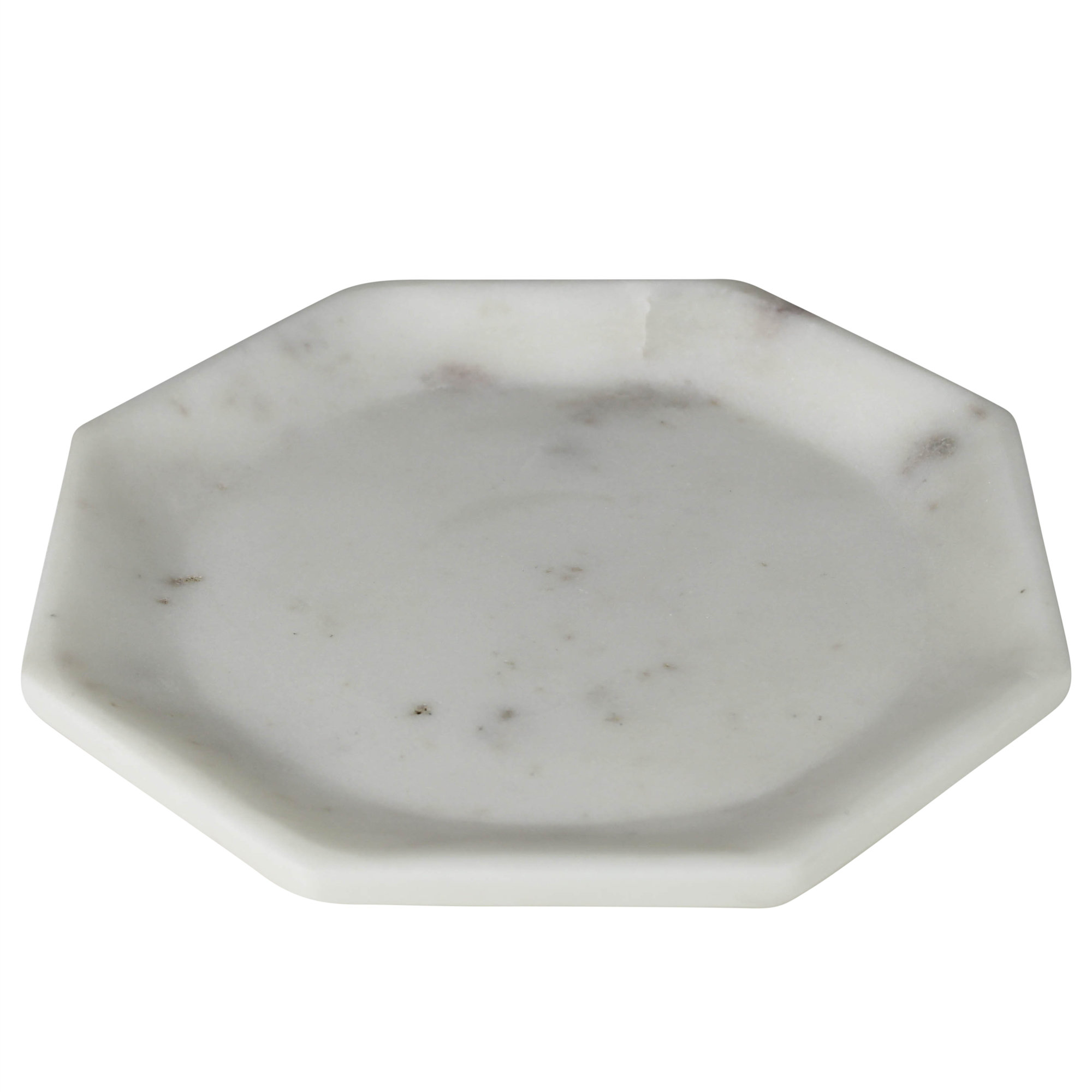 AREOhome Marble Abstract Decorative Plate in White | Wayfair