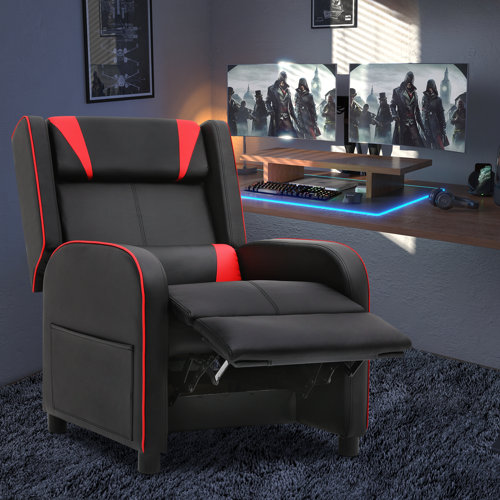 Latitude Run® PU Leather Adjustable Reclining Chairs with Footrest ...