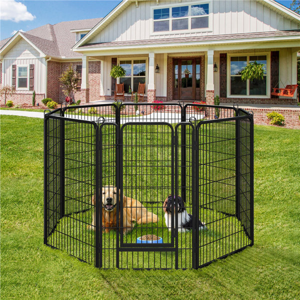 Yaheetech 8 Panel Metal Exercise Pen With Door & Reviews | Wayfair