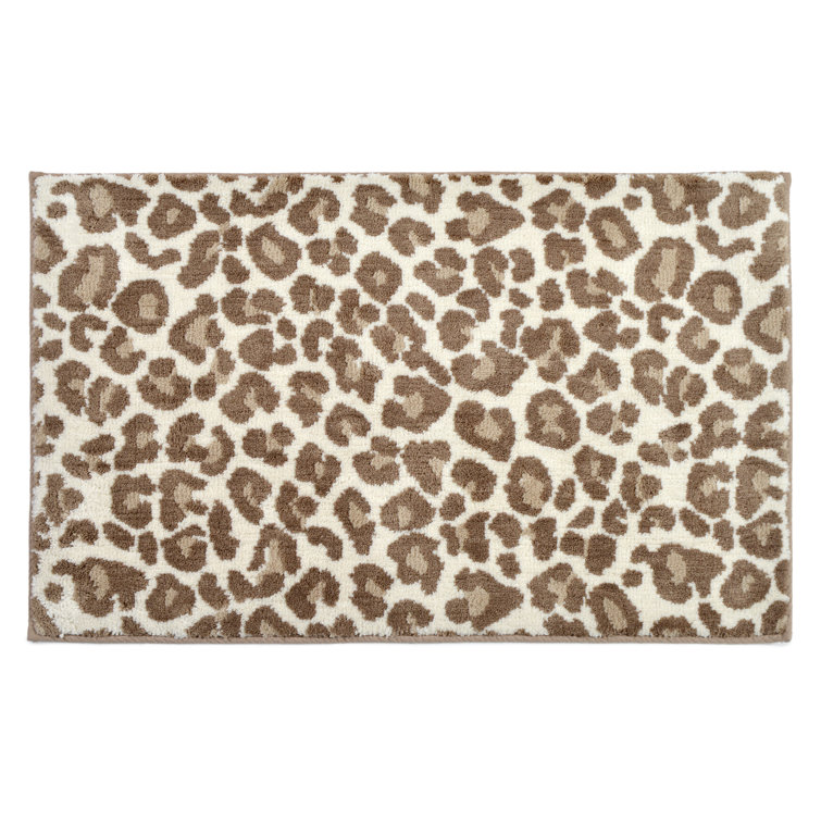 Bloomsbury Market Ostman Leopard Print Bath Mat | Wayfair.co.uk