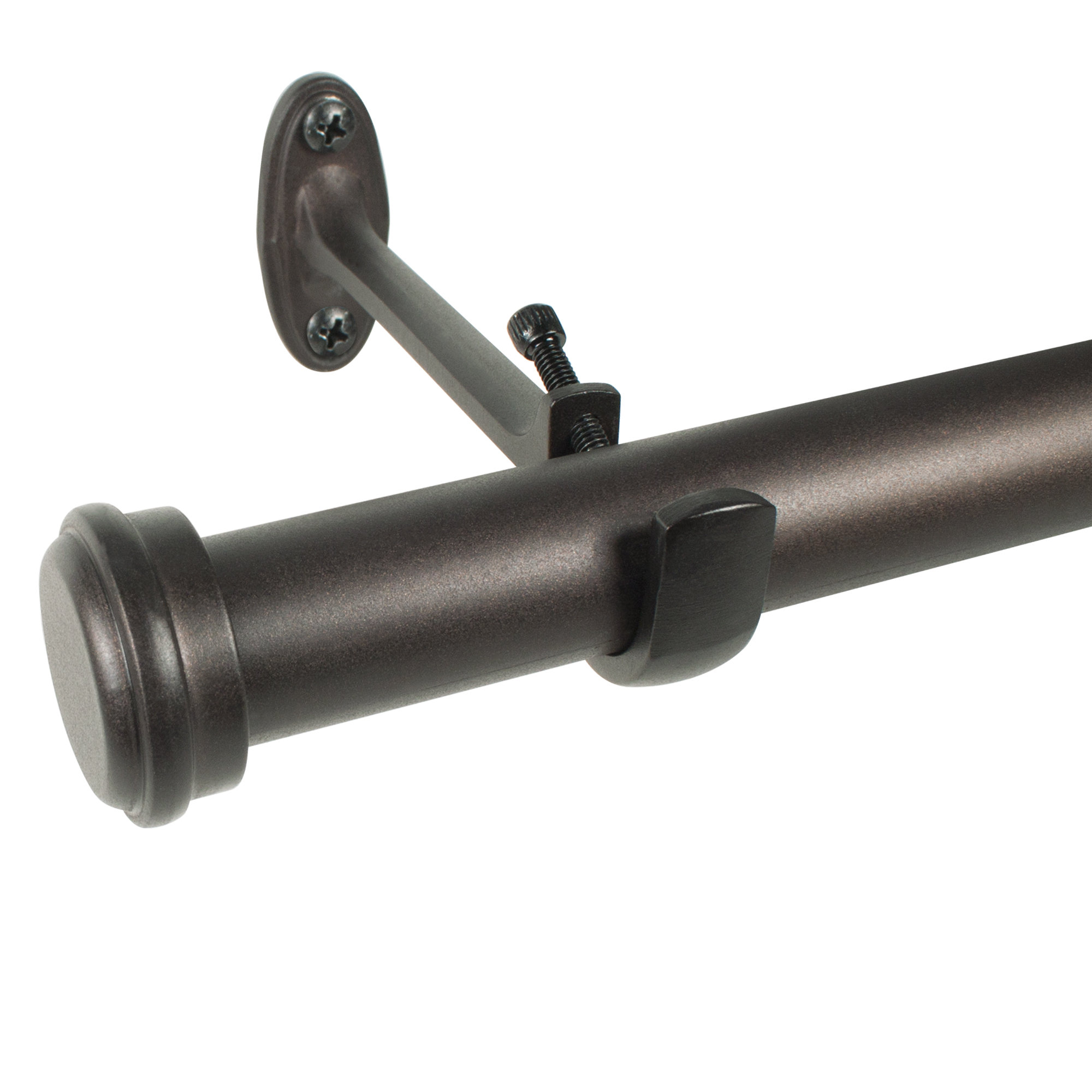 Rebrilliant Linc Metal Adjustable Single Curtain Rod & Reviews | Wayfair