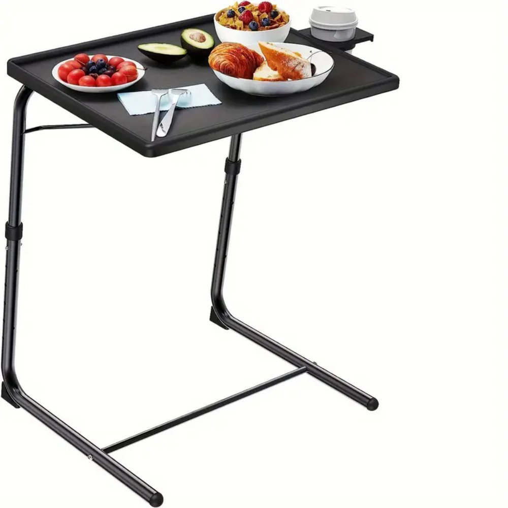 Inbox Zero Adjustable TV Tray Table - Comfortable Folding Table For Bed ...