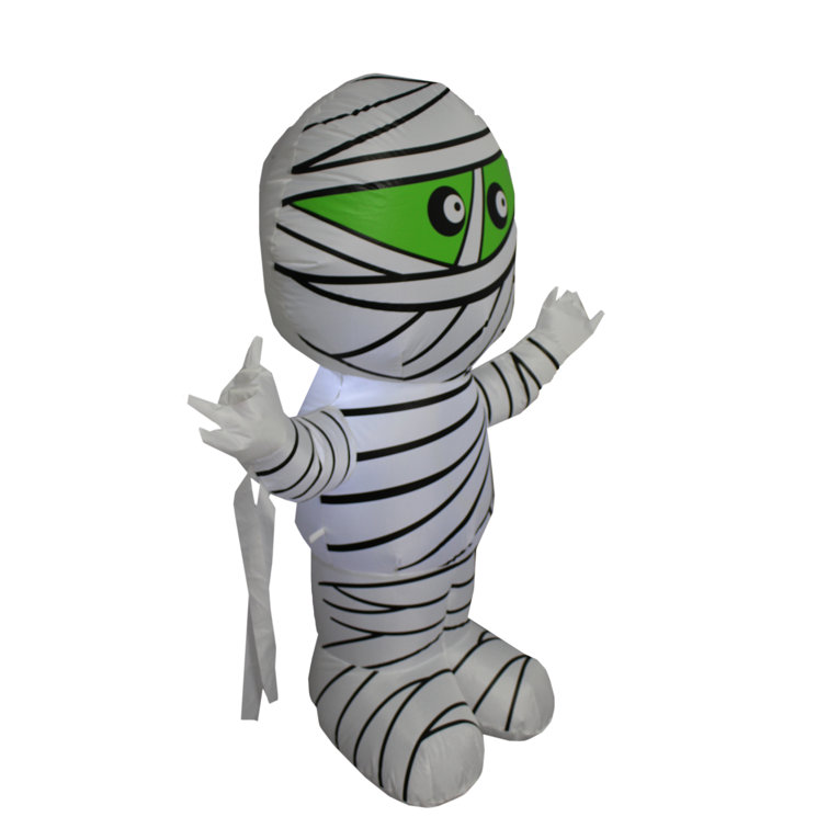 The Holiday Aisle® Halloween Inflatable Mummy & Reviews | Wayfair