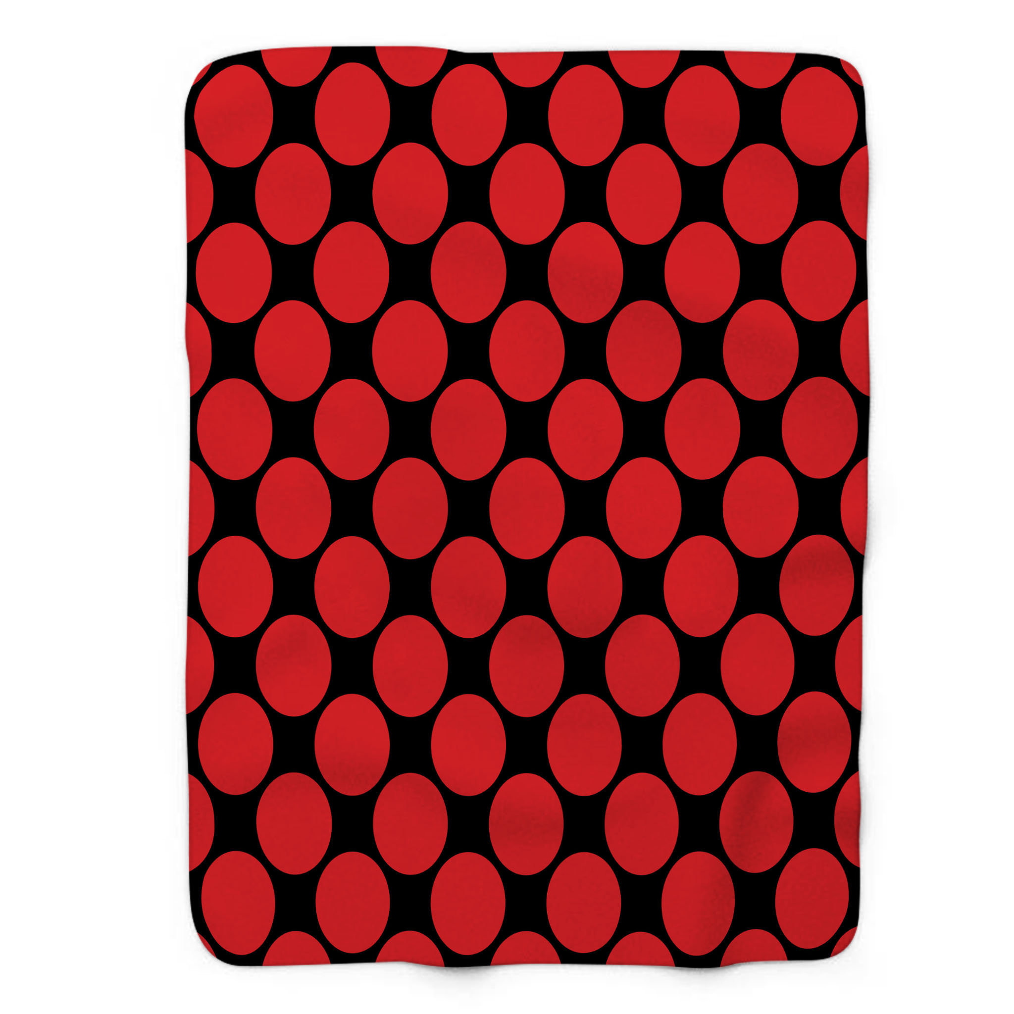 MentionedYou Scarlet Dots - 1 Piece Premium Sherpa Blanket 0159 | Wayfair