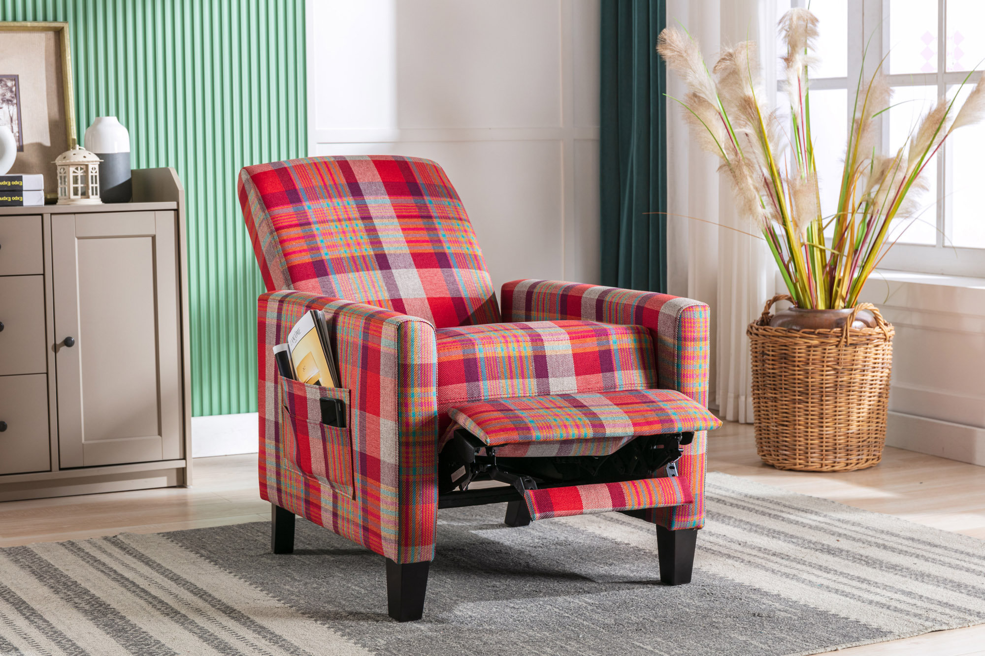 Gracie Oaks Recline Chair, Cloth Chair Is Convenient for Home Use | Wayfair