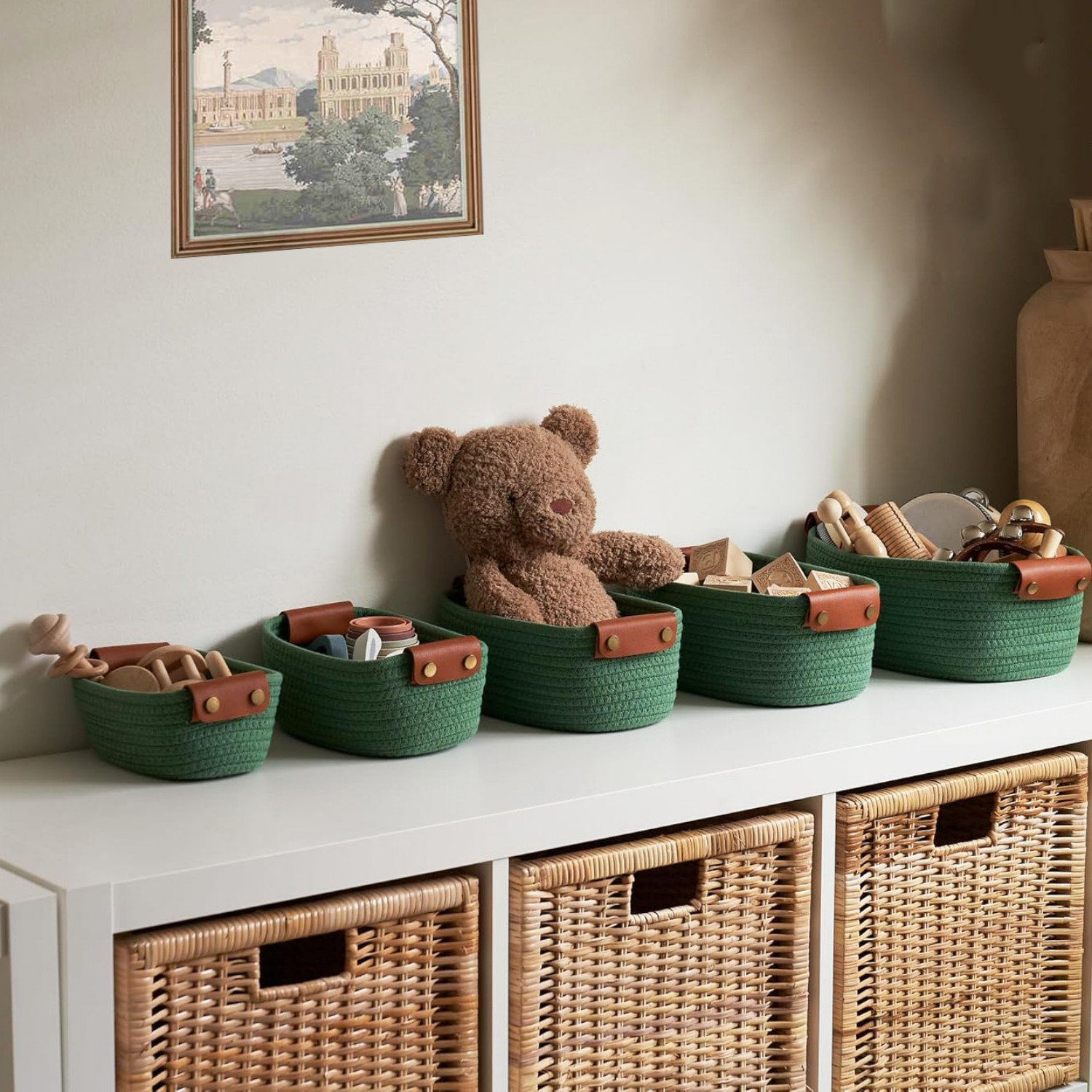 Ebern Designs Beautiful Storage Basket Set of 5 | Wayfair