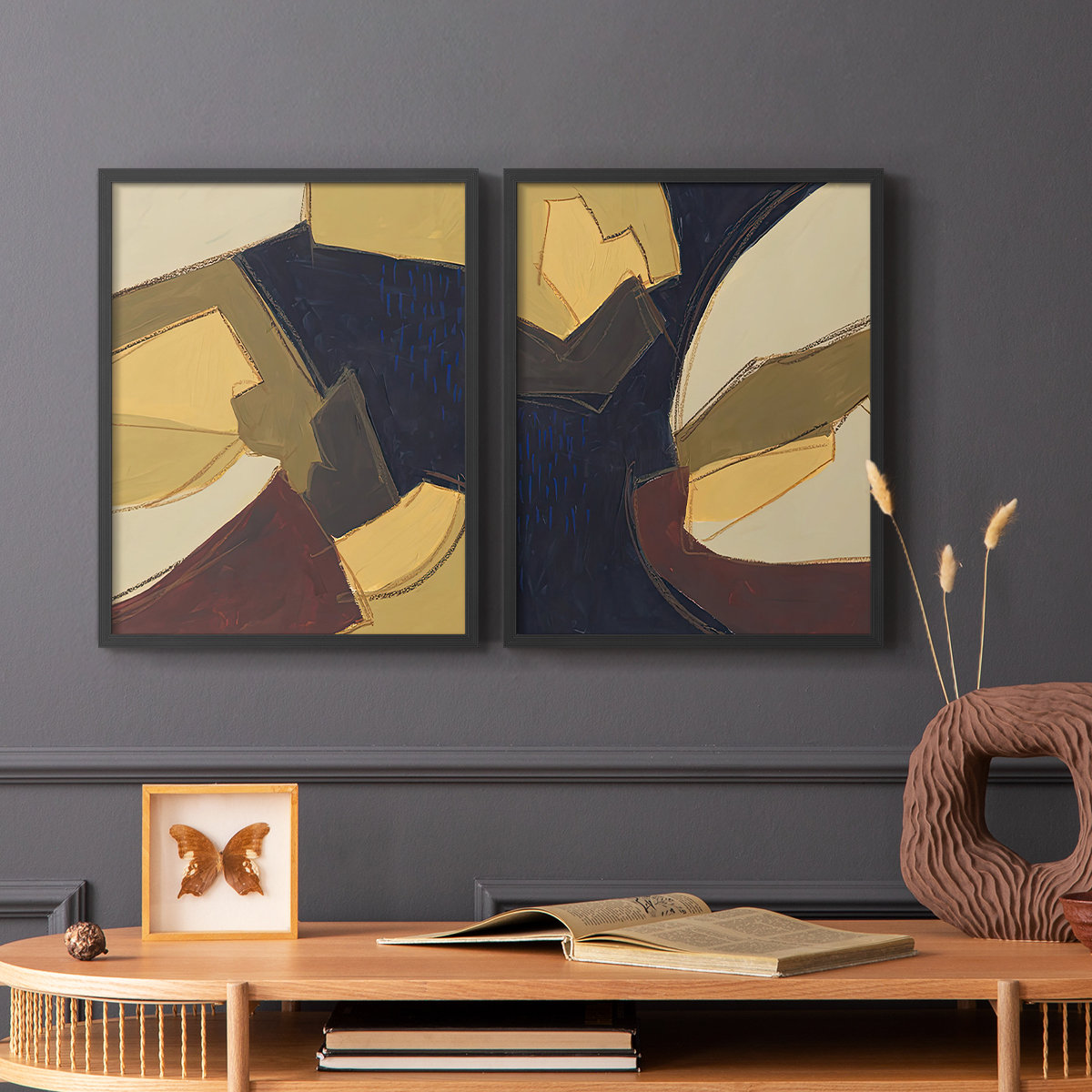 Wrought Studio™ Elude I-Premium Framed Print -Ready to Hang - No Nails Required - No Nails ...