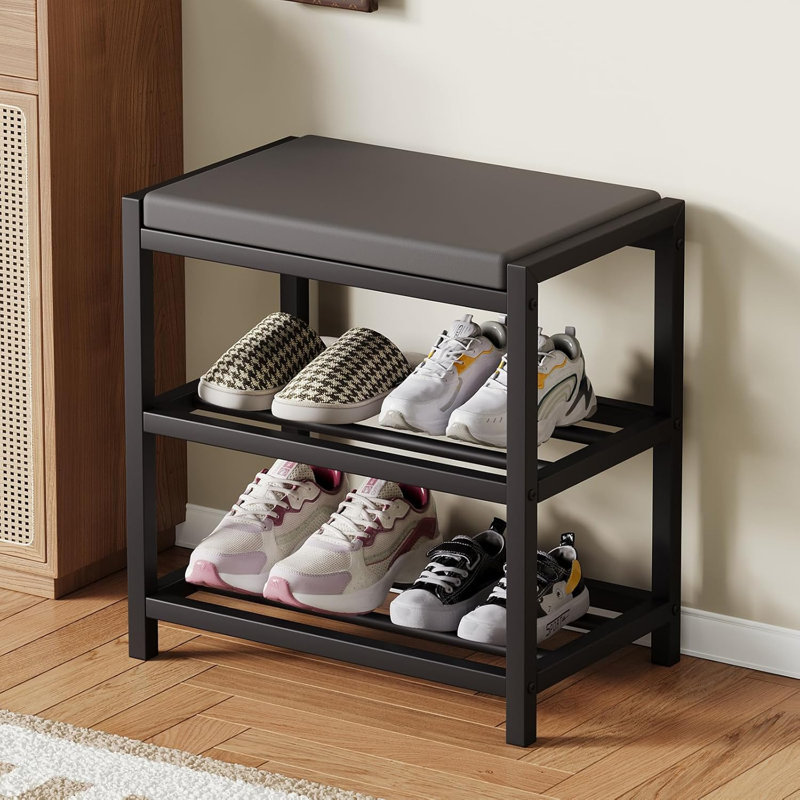 Ebern Designs Small Shoe Bench Shoe Rack Storage | Wayfair