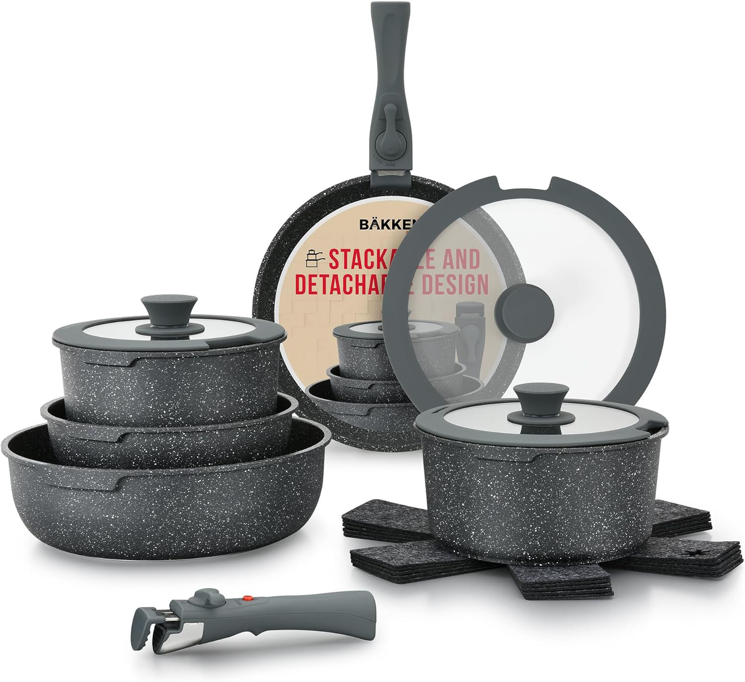 Lifemaster 15 - Piece Carbon Steel Cookware Set & Reviews | Wayfair