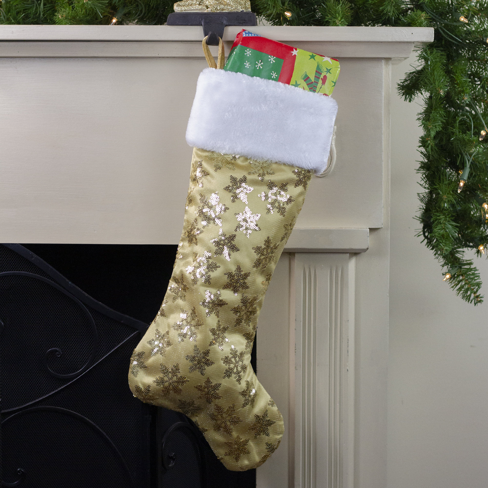 Northlight Seasonal 20.5" Sequin Snowflake Christmas Stocking & Reviews ...