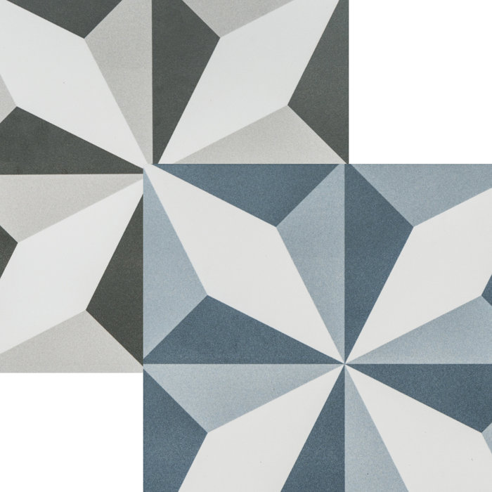 Long Island Mosaics & Tile Stars 10" x 10" Porcelain Spanish/Moroccan ...