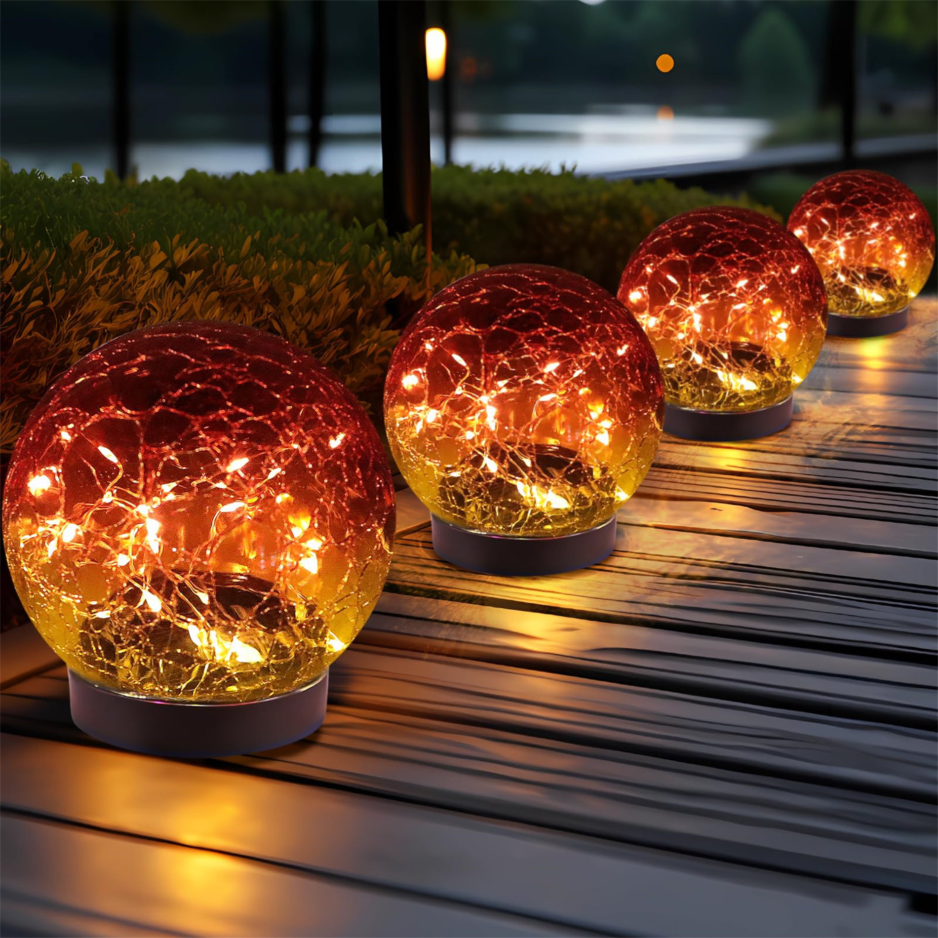 Blooming Black Solar Powered Integrated LED Deck Light Kit | Wayfair