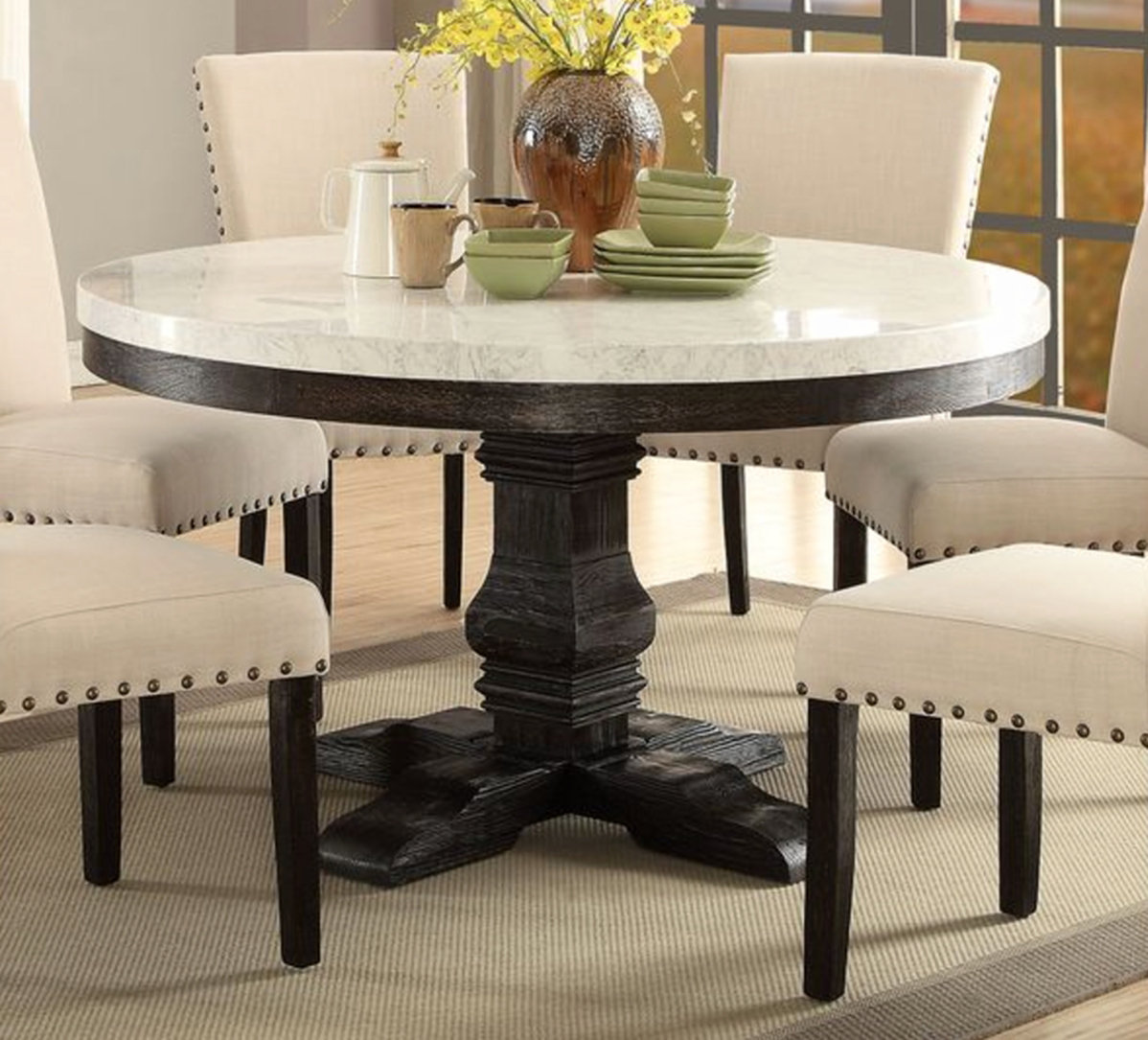 Charlton Home Round Dining Table - Wayfair Canada