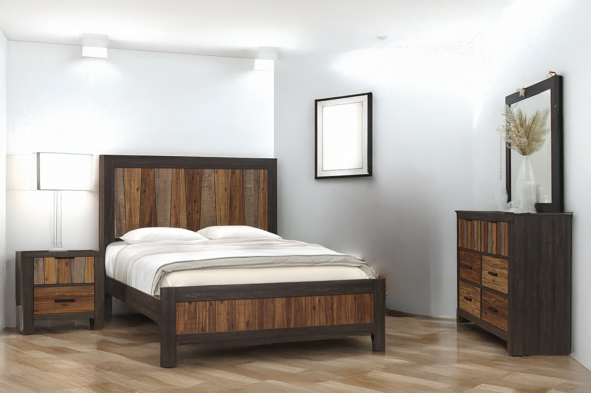 Union Rustic Yelena Dark Ebony Panel Bedroom Set - Wayfair Canada