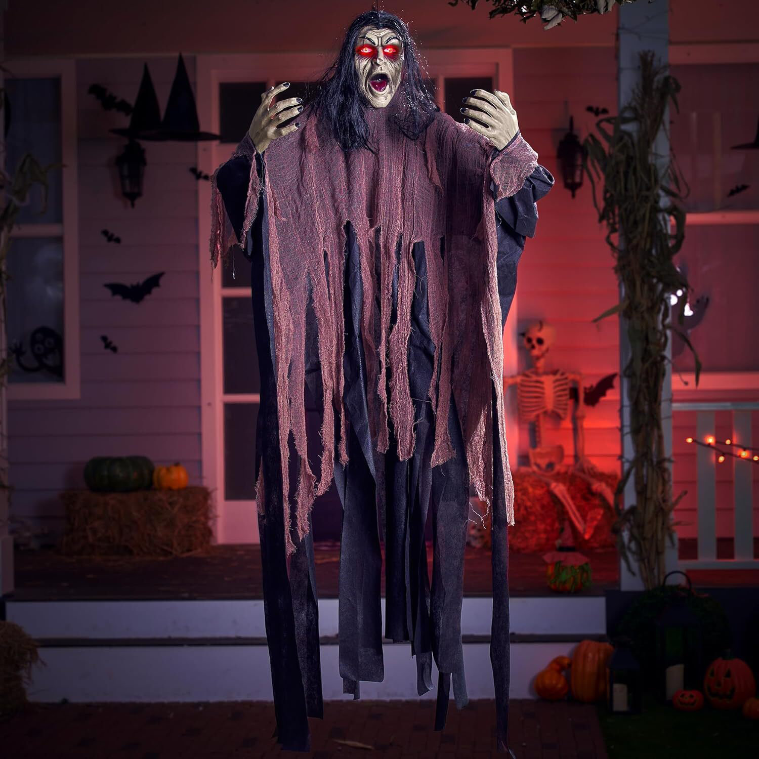 The Holiday Aisle® Halloween Zombie Decorations Outdoor, Hanging Zombie ...