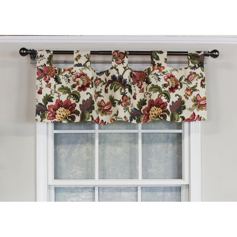 Charlton Home® Noblesse Sabir Tab Valance Eggshell Natural | Wayfair