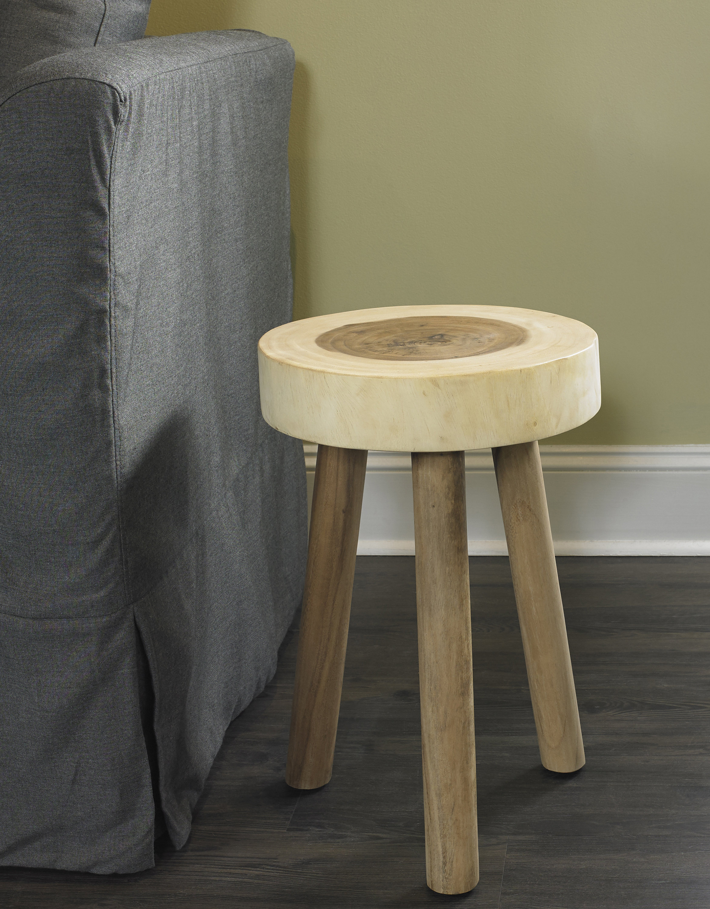 Foundry Select Solid Wood Accent Stool - Wayfair Canada