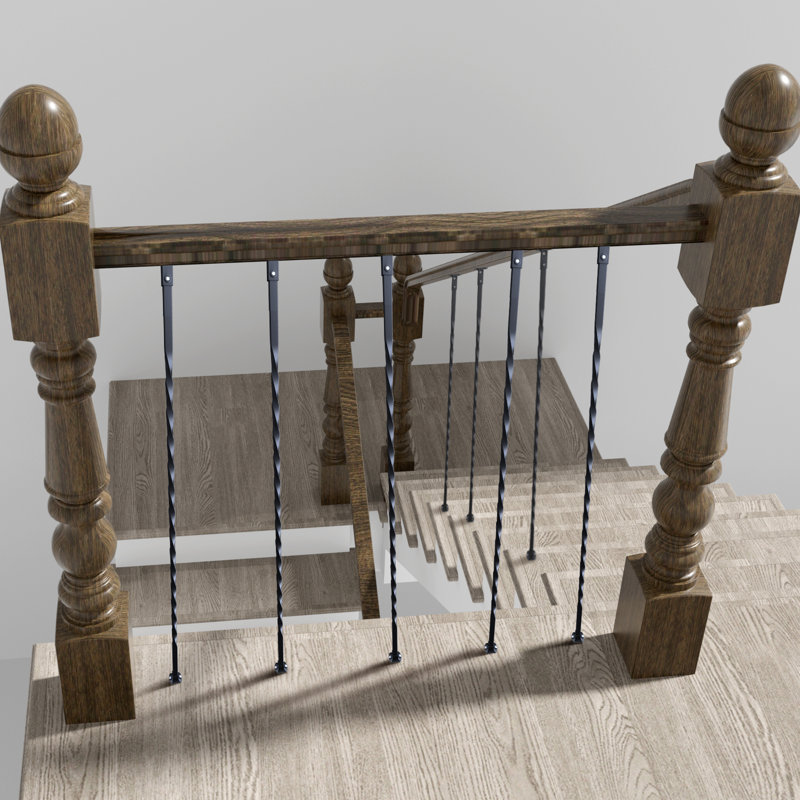 VEVOR Staircase Metal Balusters Decorative Banister Spindles - Wayfair ...