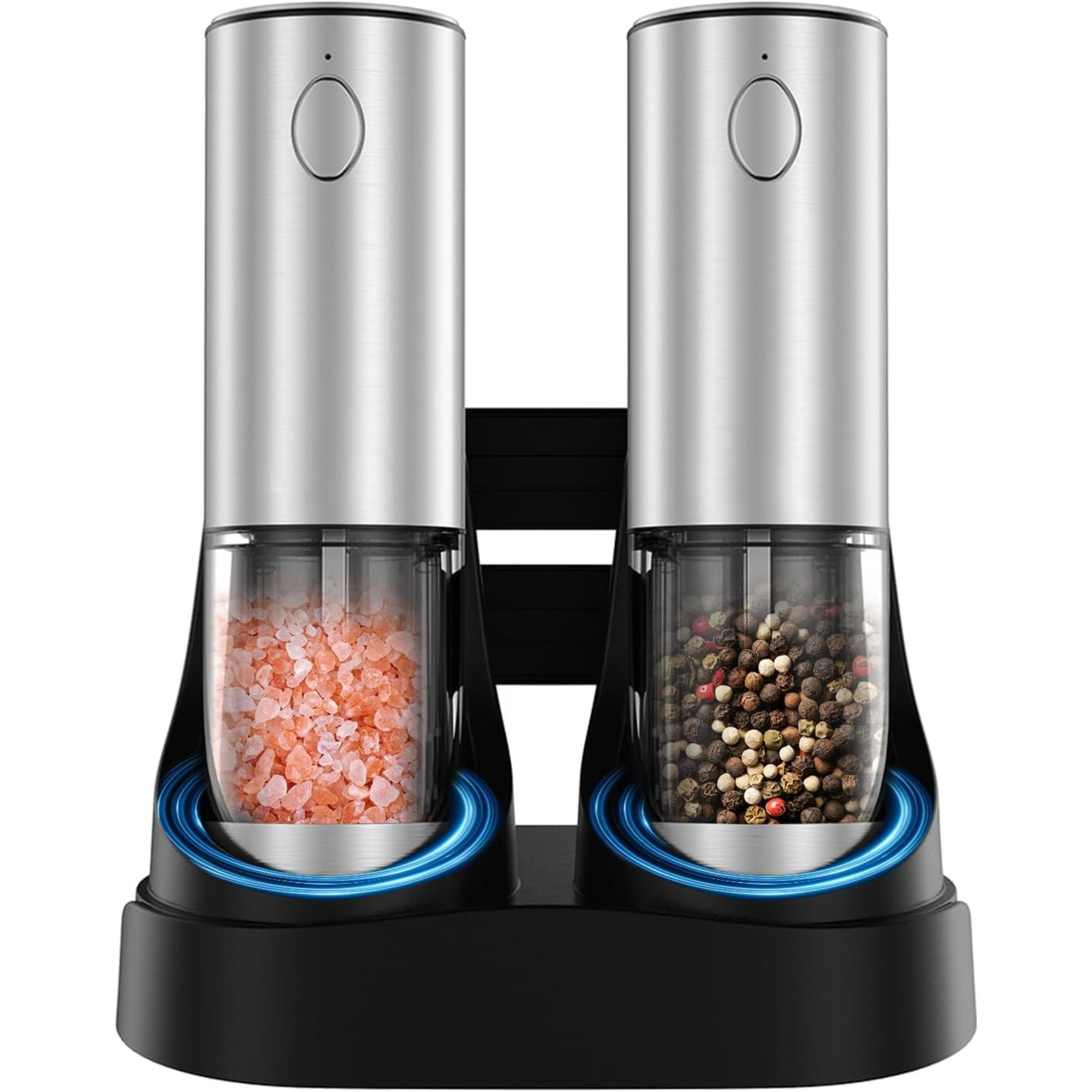 Textiles Hub Beautiful Stainless Steel Salt And Pepper Grinder Set Of 2 ...