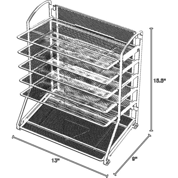 Inbox Zero 6-Tier Sliding File Organizer And Desk Letter Tray For ...