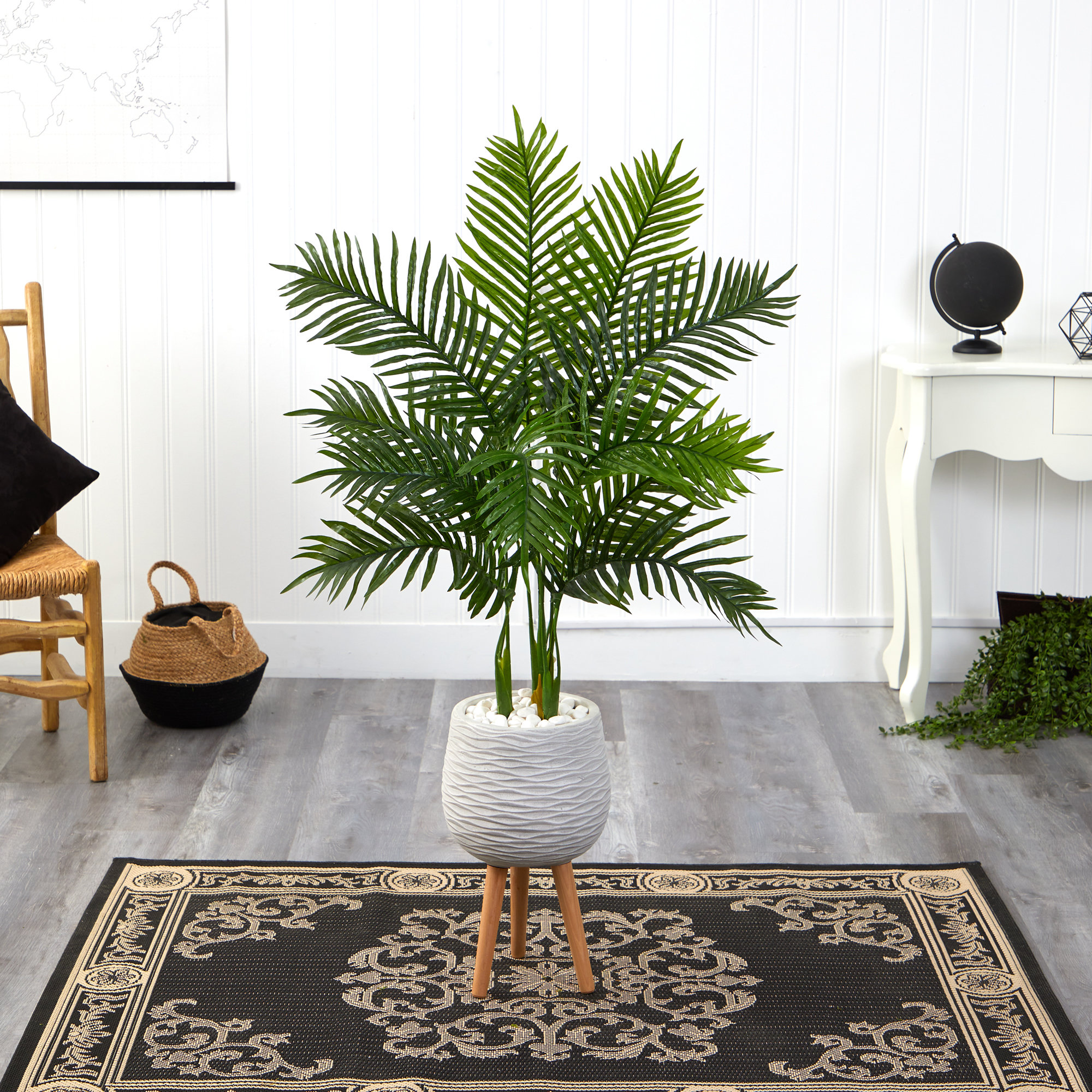 Primrue 52" Artificial Palm Tree in Planter | Wayfair