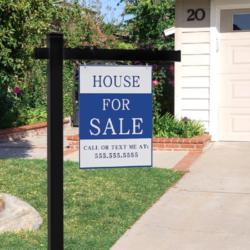 InQRacer Vinyl PVC Real Estate Sign Post | Wayfair