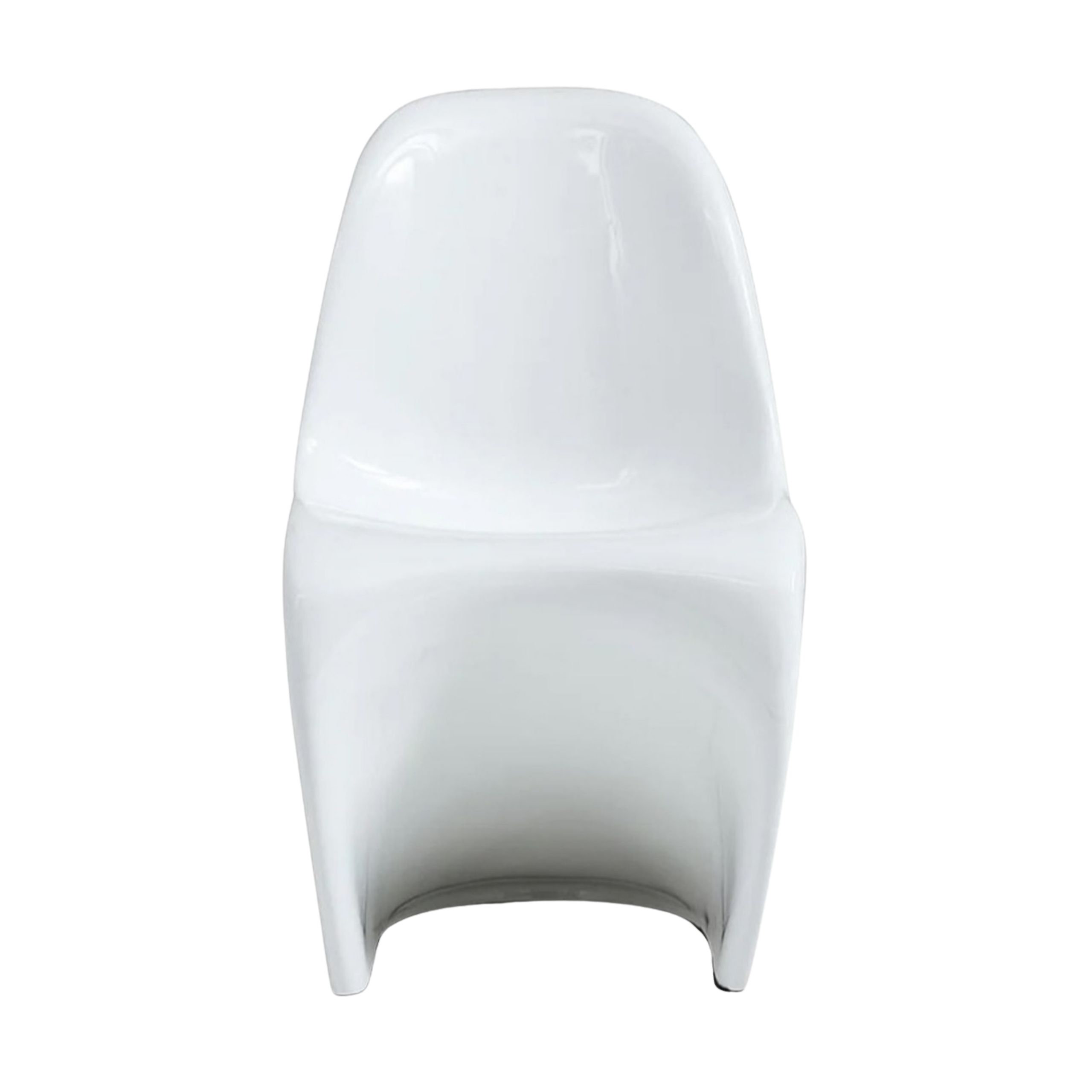 George Oliver Modholic Wave Chair, White Glossy (Set Of 2) | Wayfair