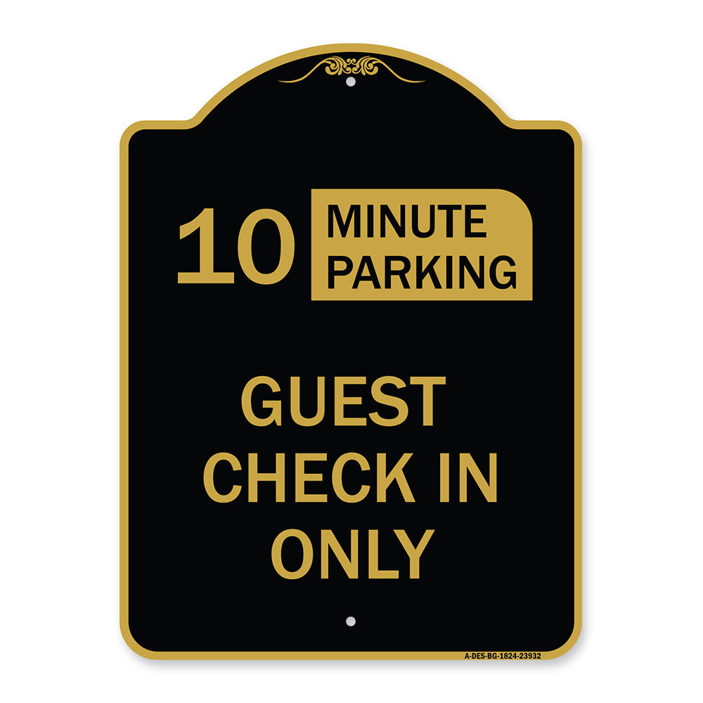 Signmission Designer Series Sign - Guest Check In Only, (Choose Your ...