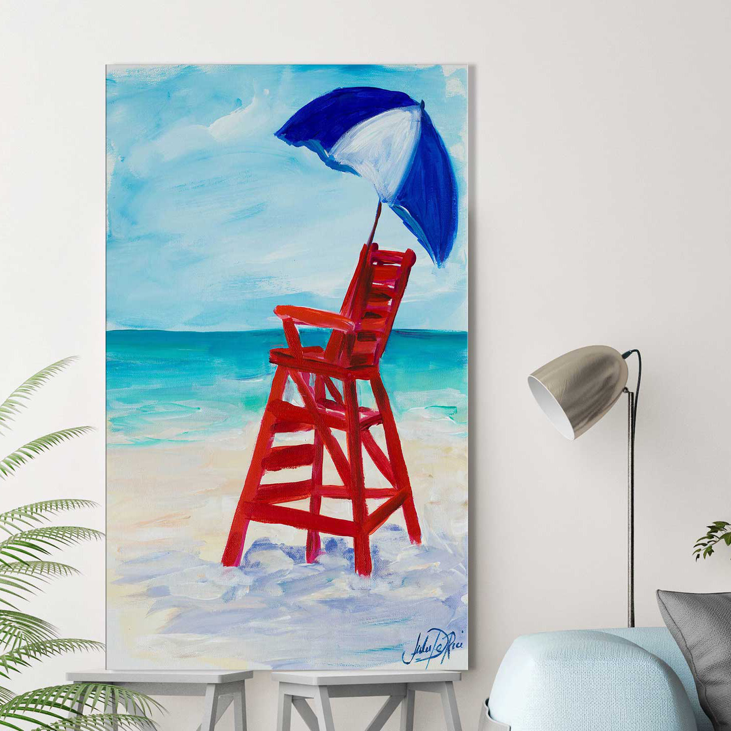 Dovecove Lifeguard Post I - Acrylic Painting Print | Wayfair